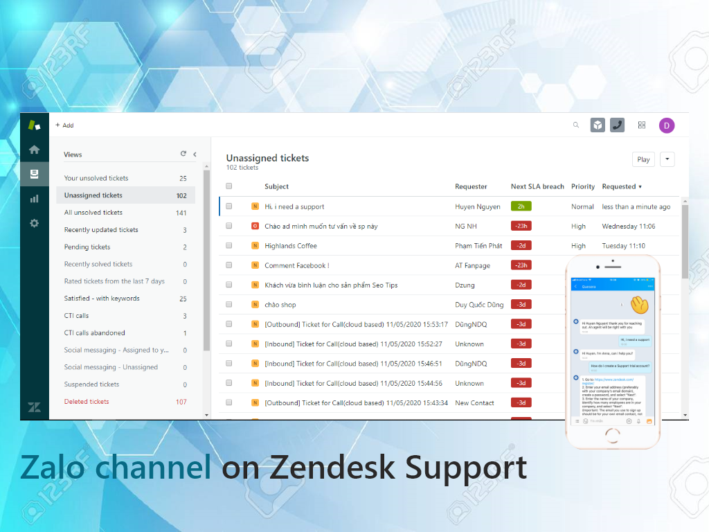 Zalo Integration App Integration with Zendesk Support